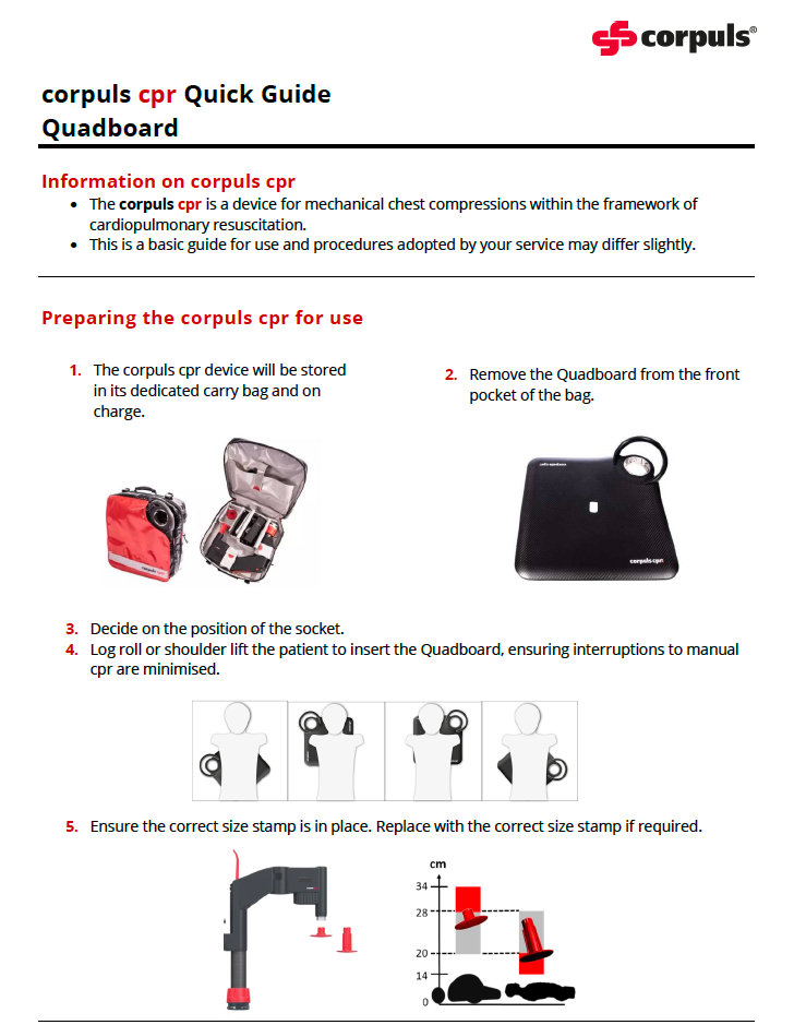 corpuls cpr with Quadboard Quick Guide b)